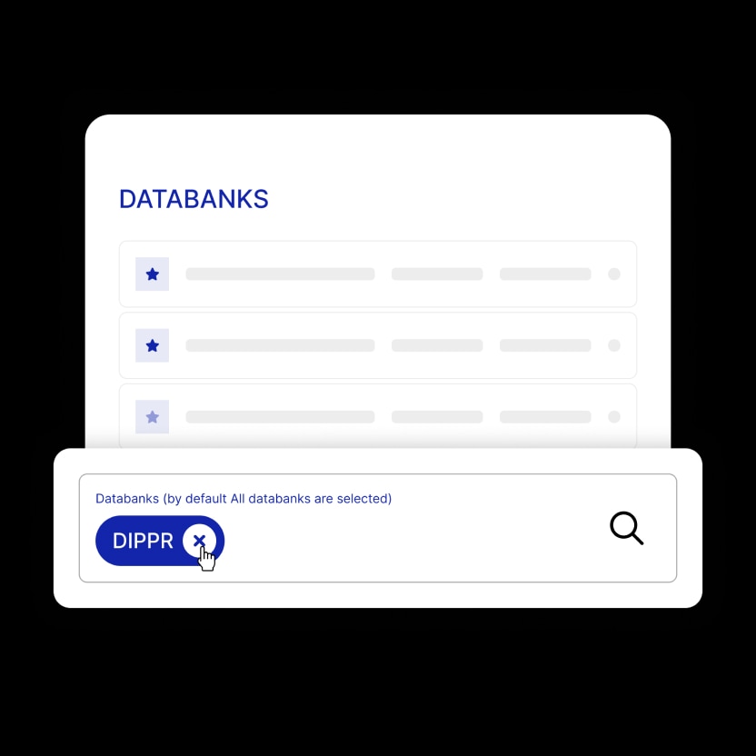 DIPPR® database / e-thermo™